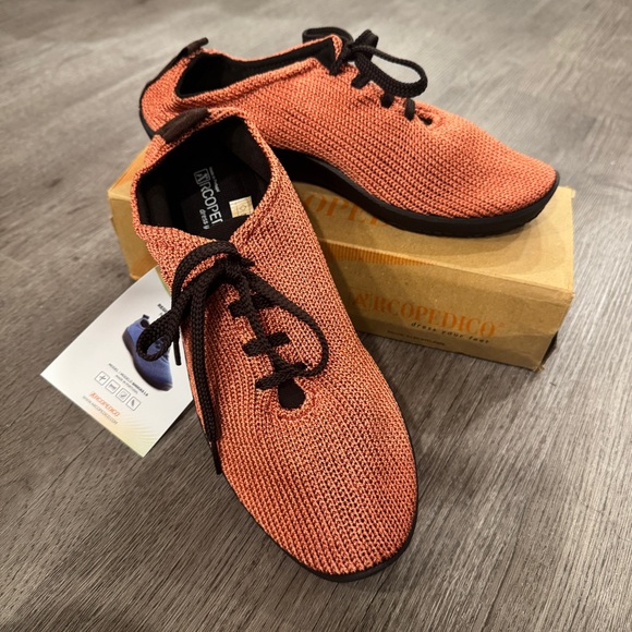 Arcopedico | Shoes | New Arcopedico Knit Tennis Shoes In Brick Size 4 ...